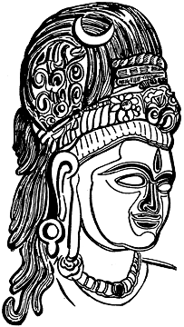 символы и технические термины индуизма, Короны и головные уборы